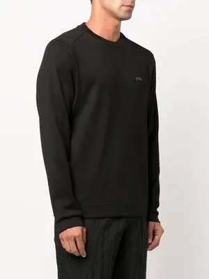 BOSS Salbo" Curved Logo Print Sweatshirt