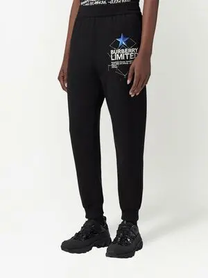 Burberry Logo-print Cotton Track Pants