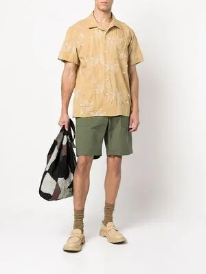 Engineered Garments High-waisted Straight-leg Shorts - Green