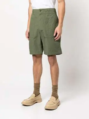 Engineered Garments High-waisted Straight-leg Shorts - Green