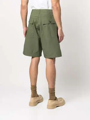 Engineered Garments High-waisted Straight-leg Shorts - Green