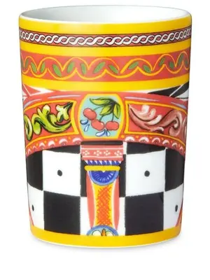 Dolce & Gabbana Archive-print Porcelain Cup - Yellow