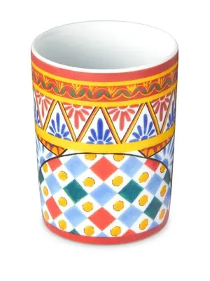 Dolce & Gabbana Carretto Siciliano Porcelain Water Glass