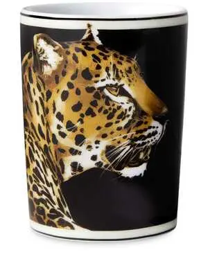 Dolce & Gabbana Tiger-print Porcelain Glass - Black
