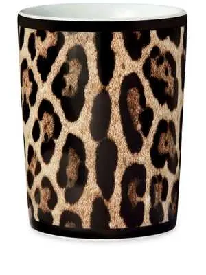 Dolce & Gabbana Leopard-print Porcelain Cup - Brown