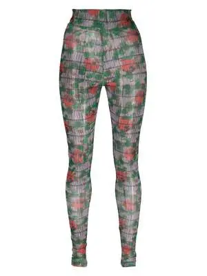 Henrik Vibskov All-over Floral-print Leggings - Purple