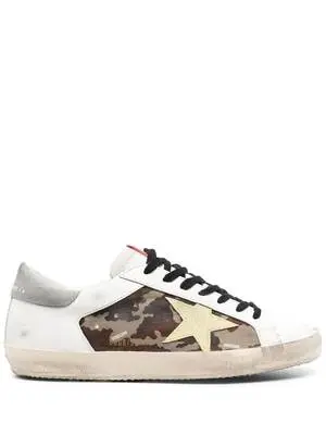 GOLDEN GOOSE Camouflage-panel Star-patch Sneakers