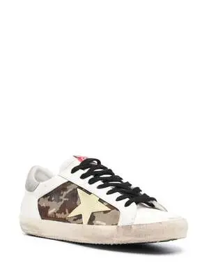 GOLDEN GOOSE Camouflage-panel Star-patch Sneakers