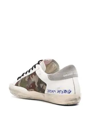 GOLDEN GOOSE Camouflage-panel Star-patch Sneakers