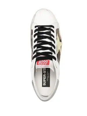 GOLDEN GOOSE Camouflage-panel Star-patch Sneakers