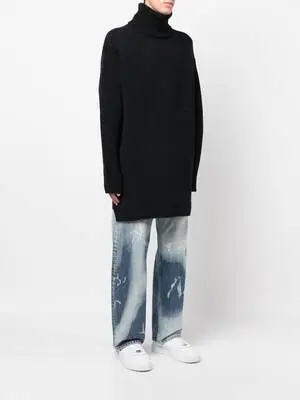 Off-White Embroidered-logo Roll Neck Jumper
