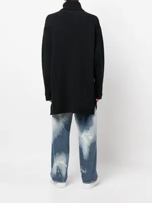 Off-White Embroidered-logo Roll Neck Jumper