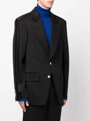 Palm Angels Jacquard Single-breasted Blazer
