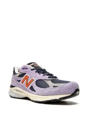 NEW BALANCE 990 V3 Raw Amethyst Sneakers