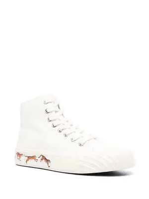 Kenzo Tiger-print High-top Sneakers