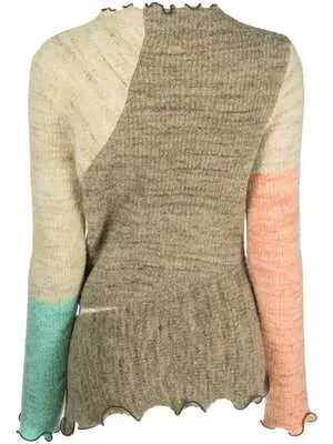 Andersson Bell Colour-block Fitted Jumper