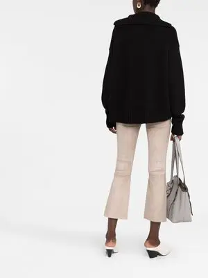 ARMA Cropped Flared Trousers - Grey