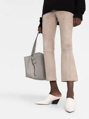 ARMA Cropped Flared Trousers - Grey