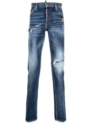 Dsquared2 Embroidered Jeans For Men