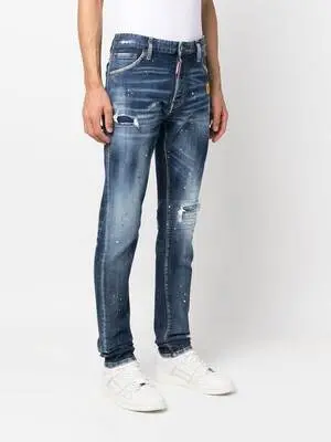 Dsquared2 Distressed Slim-fit Jeans
