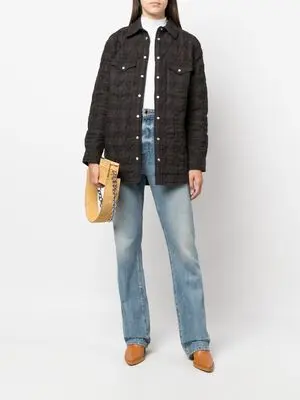 MARANT ETOILE Quilted Checked Shirt