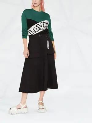 Moschino High-waisted A-line Skirt