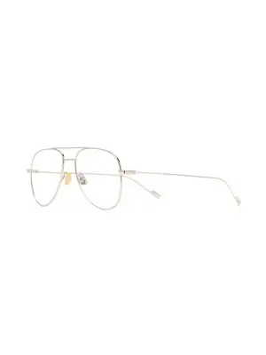 Saint Laurent Logo Pilot-frame Glasses