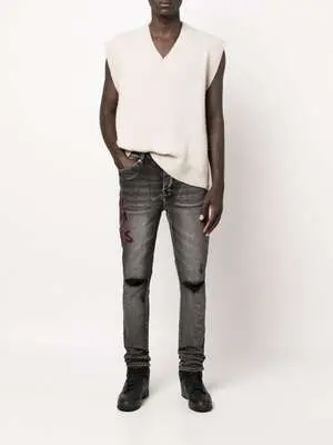 Ksubi Van Winkle Spray-paint Skinny Jeans