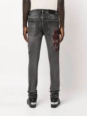 Ksubi Van Winkle Spray-paint Skinny Jeans
