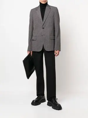 Valentino Garavani Geometric-pattern Print Blazer