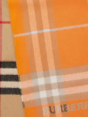 Burberry Check-pattern Fringed-edge Scarf