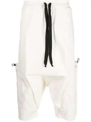 Alchemy Fashions Drop-crotch Drawstring Trousers - White