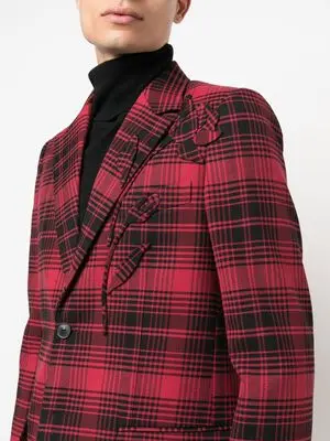 Valentino Garavani Checked Single-breasted Blazer