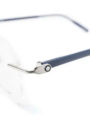Montblanc Rimless Round Eyeglasses