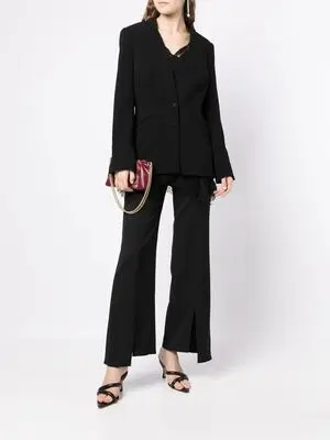 Simkhai Collarless Single-breasted Jacket