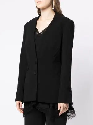 Simkhai Collarless Single-breasted Jacket