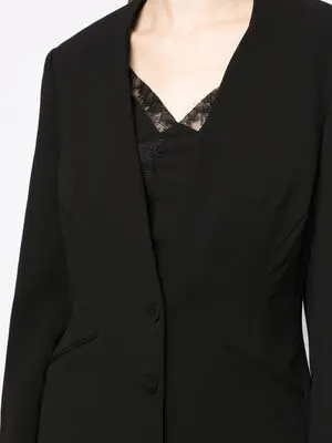 Simkhai Collarless Single-breasted Jacket