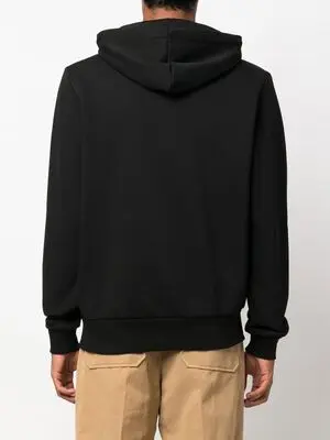 Lacoste Appliqué-logo Zip-up Hoodie - Black