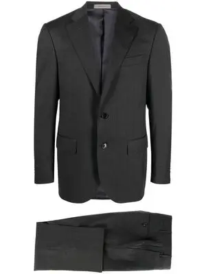Corneliani Single-breasted Virgin-wool Suit - Grey