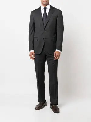 Corneliani Single-breasted Virgin-wool Suit - Grey