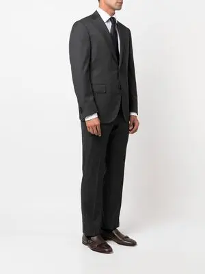 Corneliani Single-breasted Virgin-wool Suit - Grey
