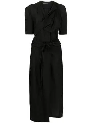 Yohji Yamamoto Belted Wraparound Coat