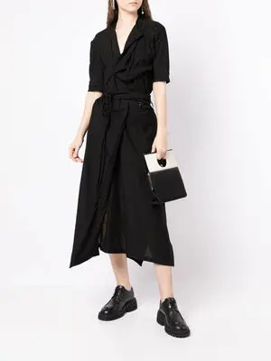 Yohji Yamamoto Belted Wraparound Coat
