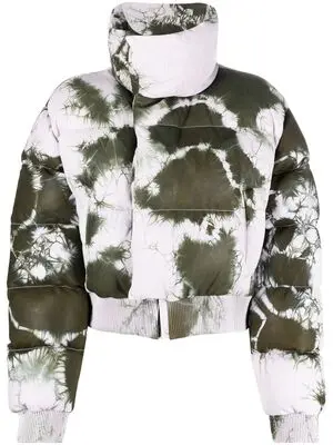 Off-White Tie-dye Puffer Jacket - Pink