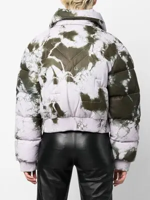 Off-White Tie-dye Puffer Jacket - Pink