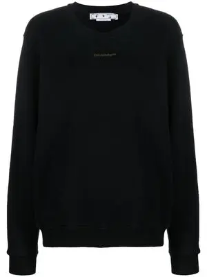 Off-White Arrows Tie-dye Crewneck Sweatshirt - Black