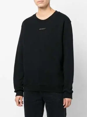 Off-White Arrows Tie-dye Crewneck Sweatshirt - Black