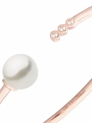 AUTORE MODA Pearl And Diamond Bangle