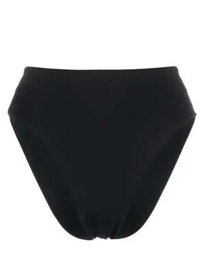 ST. AGNI X Ziah" High-waisted Bikini Bottoms - Black