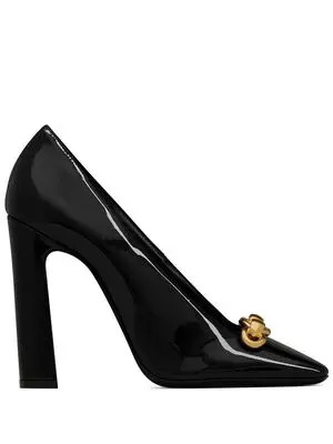 Saint Laurent Swing Chain-link Pumps - Black